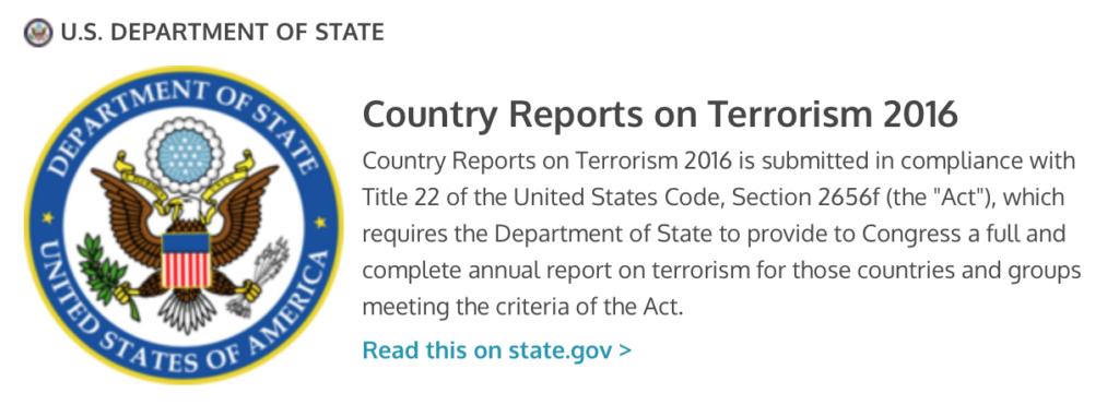 Country Reports on Terrorism 2016 - LaSorsa & Associates - Executive ...